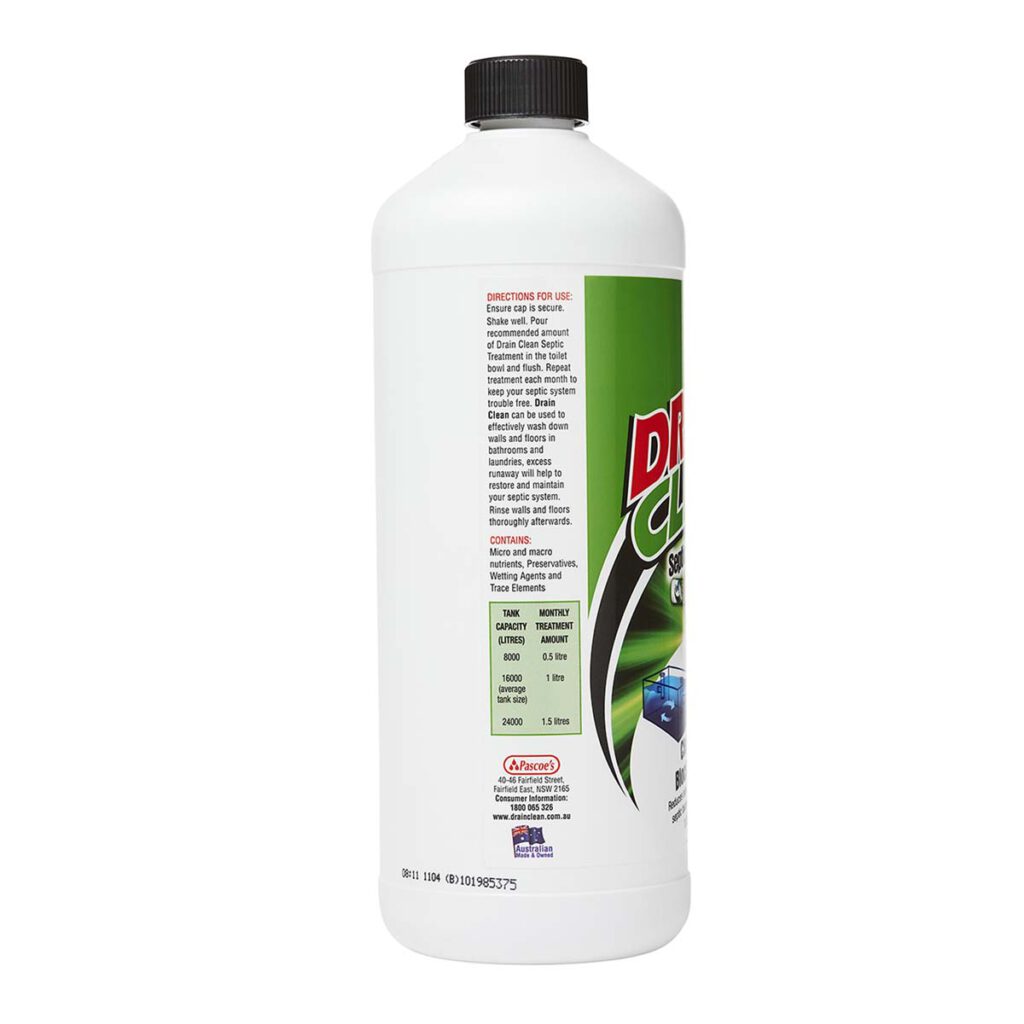 Drain Clean Septic Treatment - Pascoes