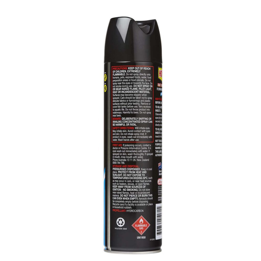 Hovex Fast Knockdown Flying Insect Spray Odourless - Pascoes