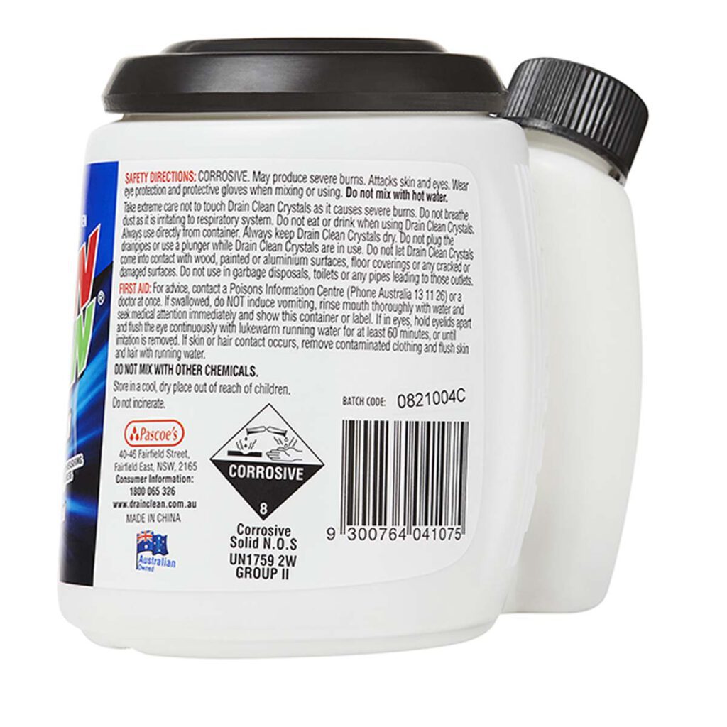 Drain Clean Crystal One Dose System - Pascoes